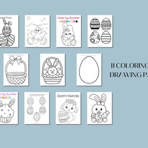 Printable Easter Bundle, Easter Kids Activity, Party Decorations, Egg ...