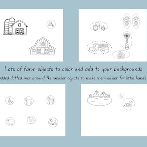 Build-a-farm Craft: Kids' Printable Farm Animal Activity (PDF) - Etsy