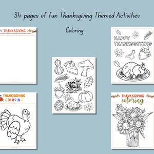 Thanksgiving Activity Pages, Thanksgiving Coloring Pages, Thanksgiving ...
