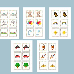 Montessori Memory Matching Game: Winter & Regular Themes (printable) - Etsy