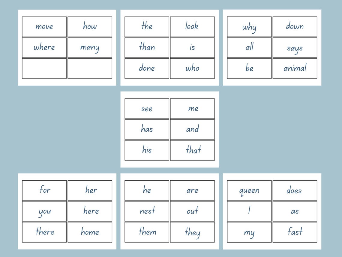 Kindergarten Sight Word Flash Cards & Roll and Read Game (digital ...
