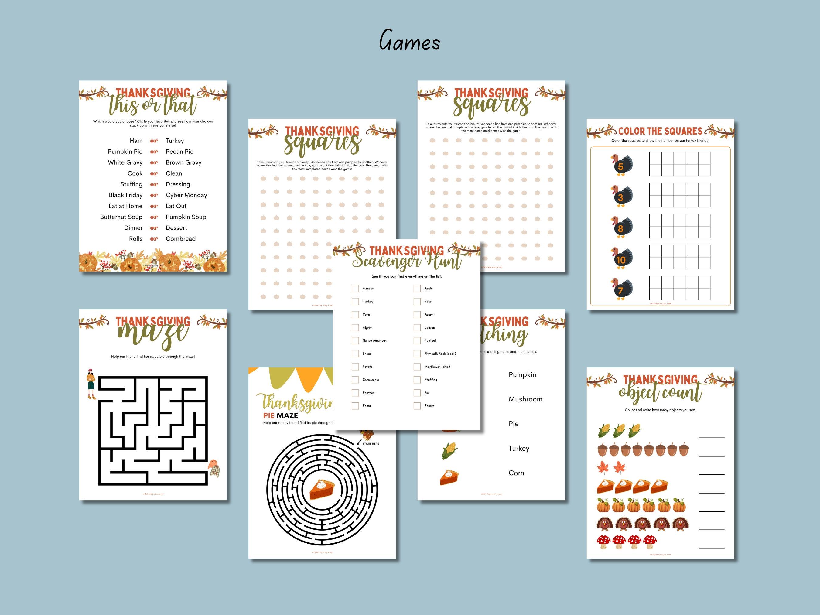 Thanksgiving Activity Pages, Thanksgiving Coloring Pages, Thanksgiving ...