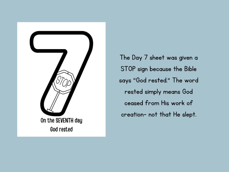 Creation Bible Coloring Pages: Sunday School Printable (PDF Pattern) - Etsy