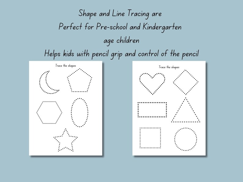 Number Tracing Worksheet | Line Tracing Worksheets| Preschool Activity ...