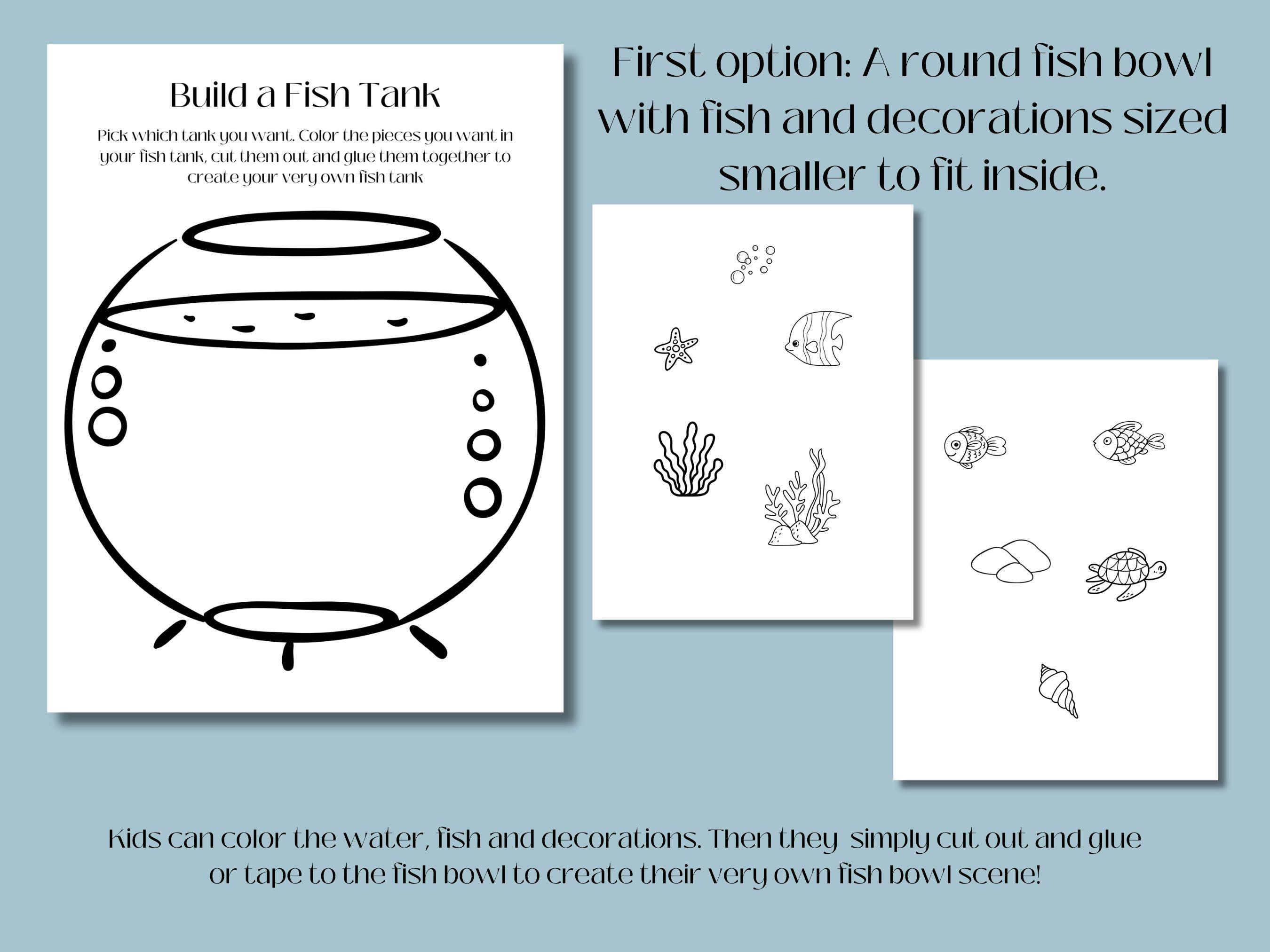 Build a Fish Tank Craft Homeschool Craft DIY Aquarium Fish Craft Fish ...