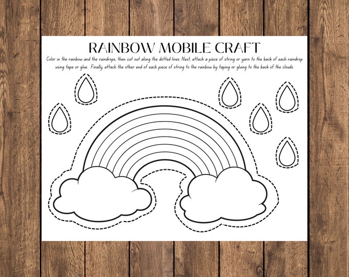 3D Rainbow Craft Template to Help Kids Learn Rainbow Colors, Printable ...