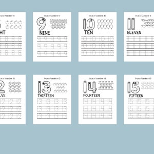 Number Tracing Worksheet | Line Tracing Worksheets| Preschool Activity ...