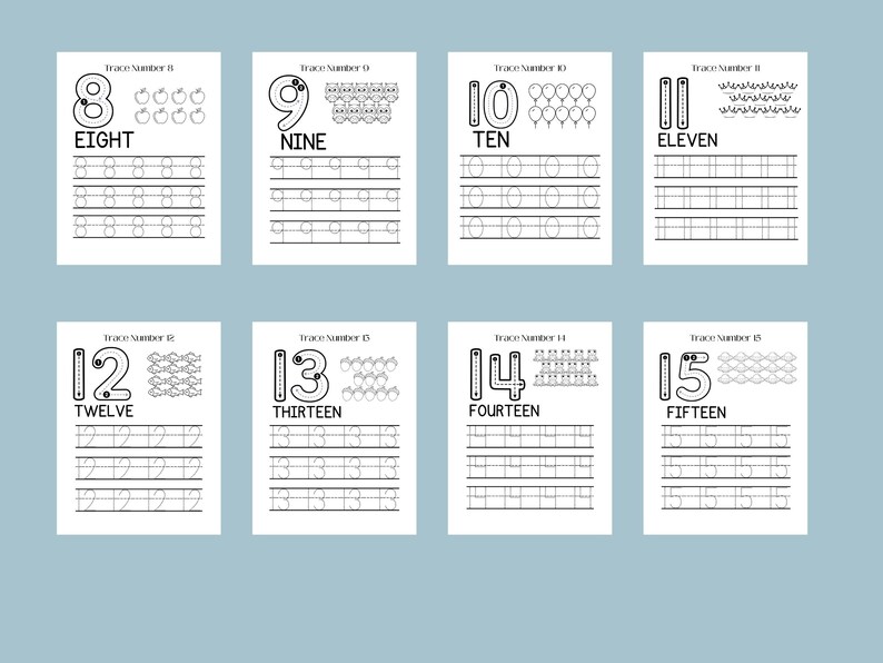 Number Tracing Worksheet | Line Tracing Worksheets| Preschool Activity ...