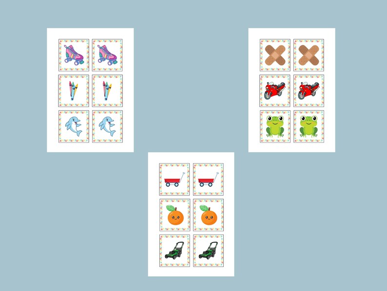 Montessori Memory Matching Game: Winter & Regular Themes (printable) - Etsy