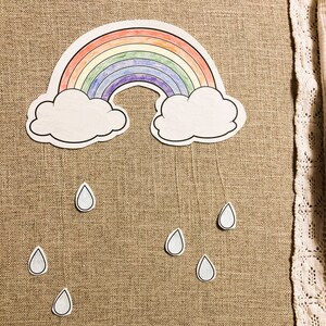 Rainbow Mobile Printable Craft, Preschool Rainbow Activity, Homeschool ...