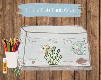 Build a Fish Tank Craft: DIY Aquarium Activity (digital Download) - Etsy
