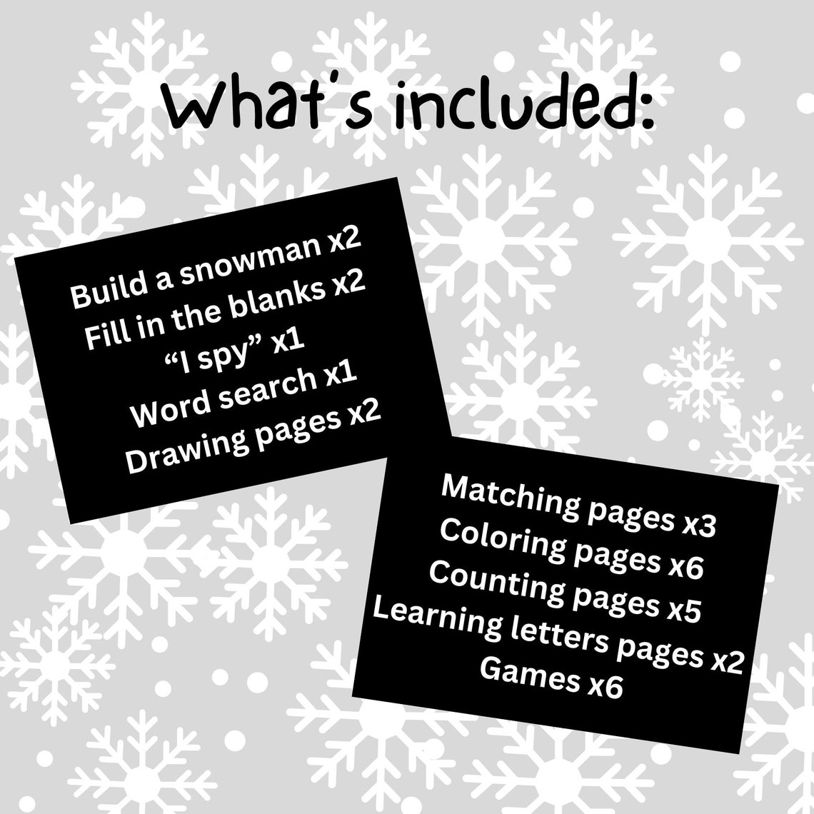 Printable Winter Activities Bundle 30 Page Activity Bundle - Etsy