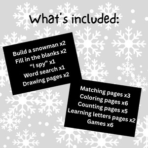 Printable Winter Activities Bundle 30 Page Activity Bundle - Etsy