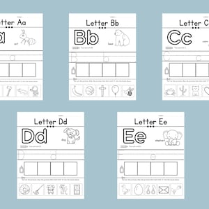 Letter of the Week Worksheets: Preschool Kindergarten Curriculum ...