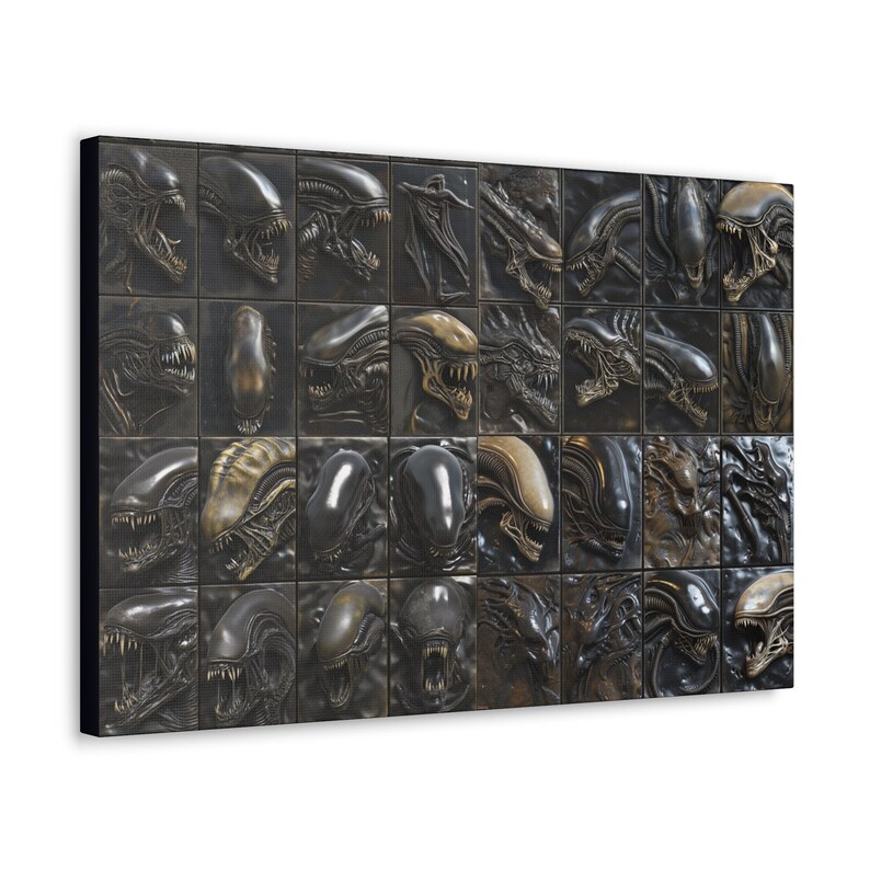 Xenomorphic Phase: Xenomorph Alien Tiles Print Amazing Alien Art - Etsy
