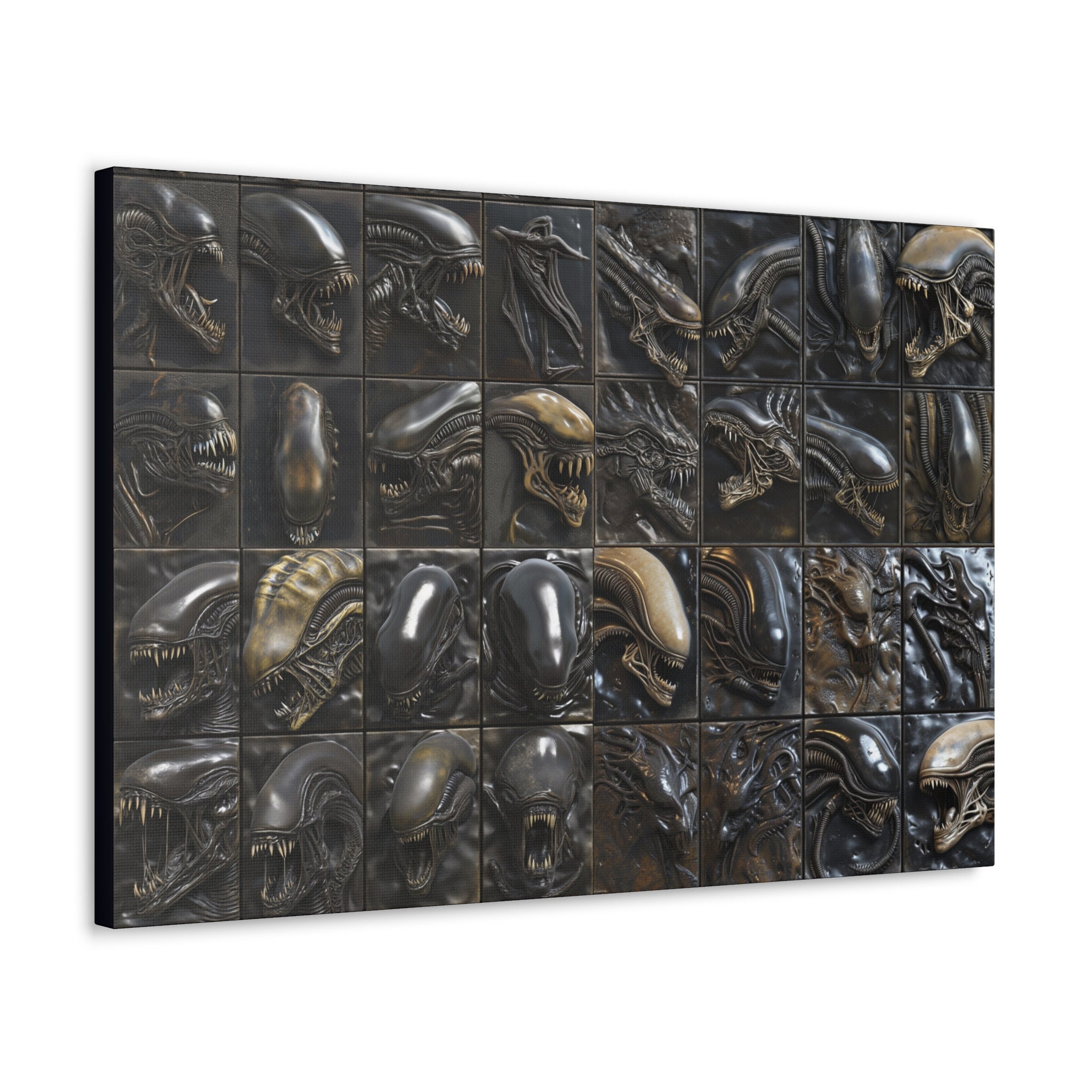 Xenomorphic Phase: Xenomorph Alien Tiles Print Amazing Alien Art - Etsy
