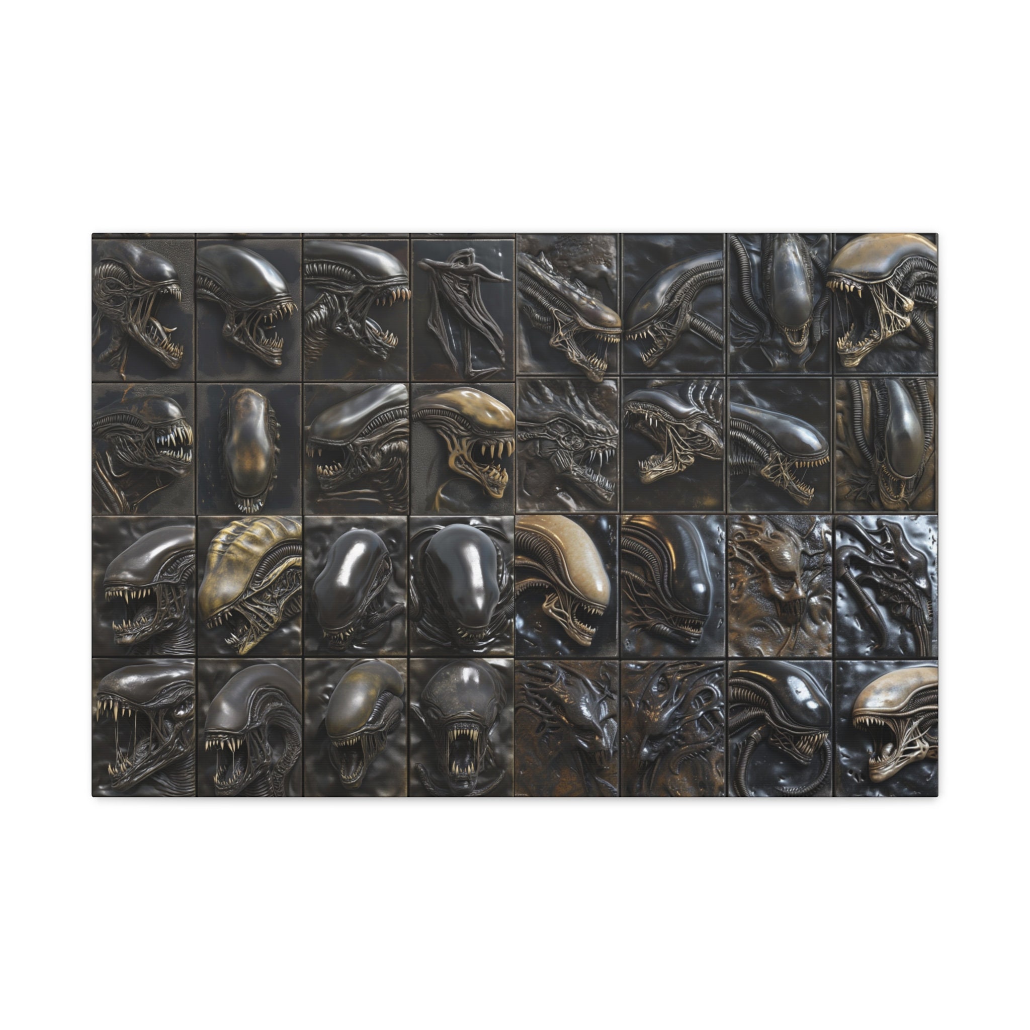Xenomorphic Phase: Xenomorph Alien Tiles Print Amazing Alien Art - Etsy