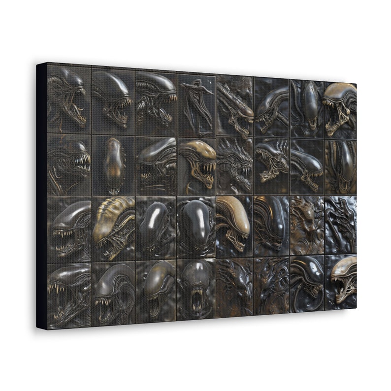 Xenomorphic Phase: Xenomorph Alien Tiles Print Amazing Alien Art - Etsy