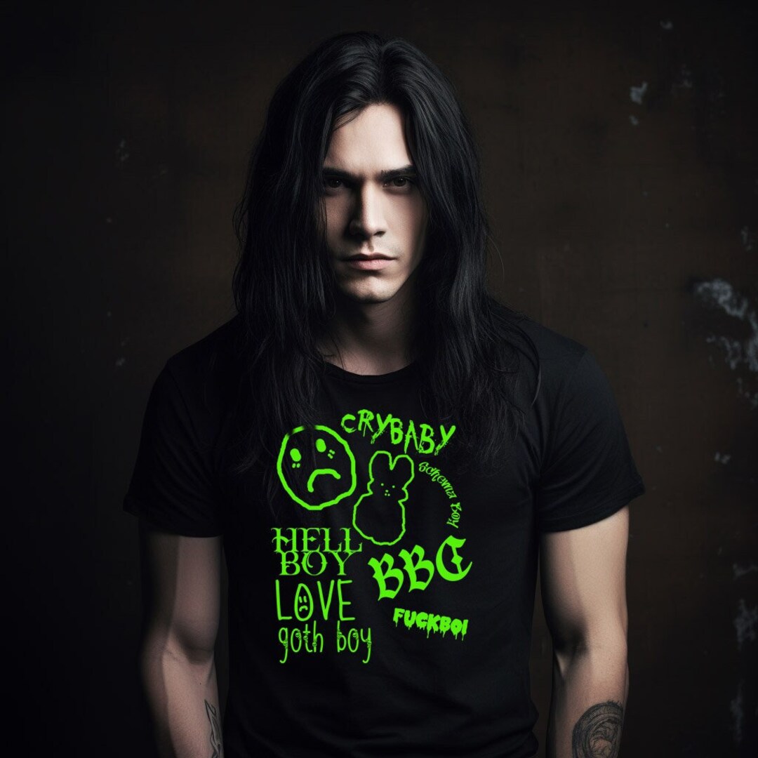 Lil Emo Rap Goth Peep Hip Hop Tattoo T-shirt Bella Canvas 3413 - Etsy