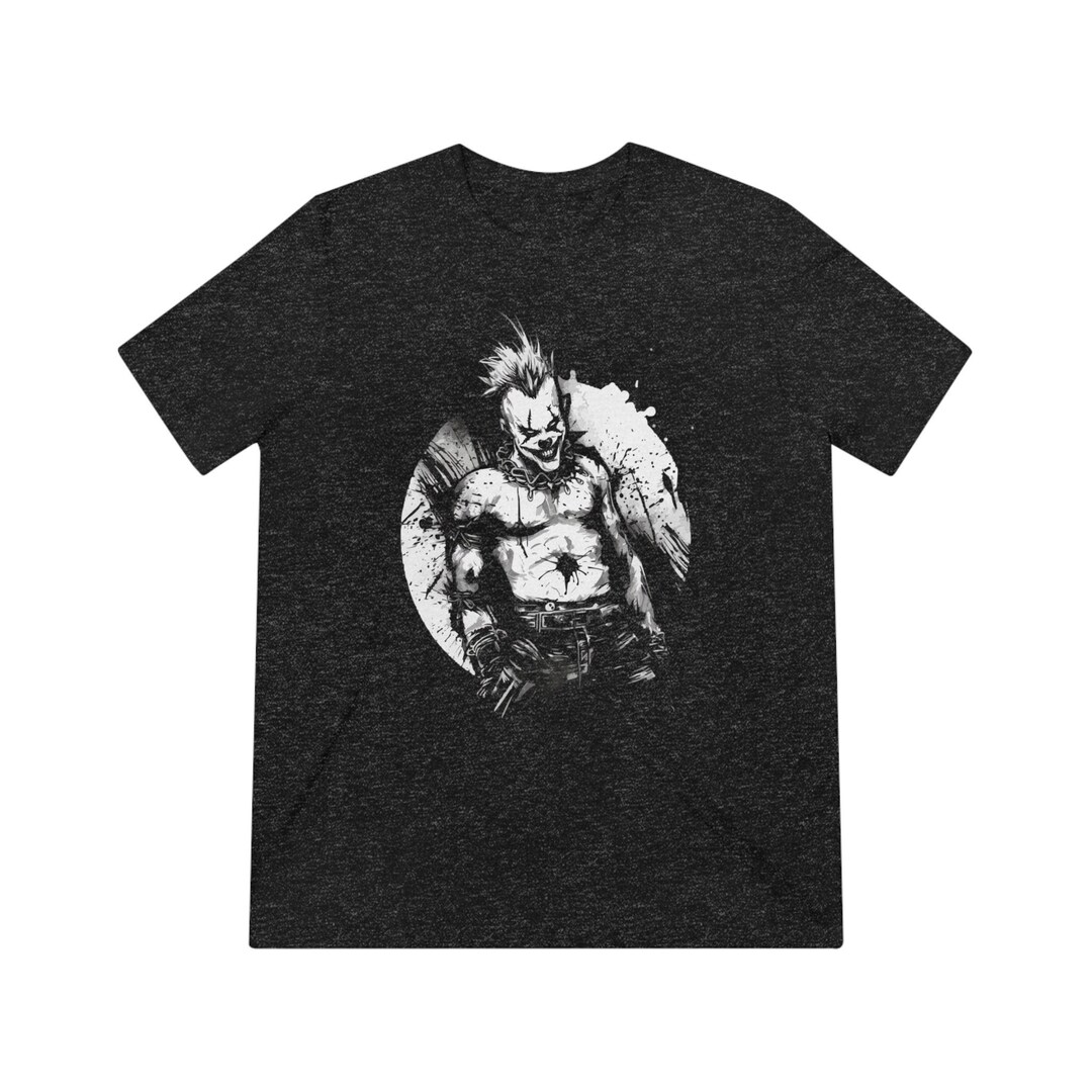 The Purge Goth Clown Graffiti Triblend T-shirt - Etsy