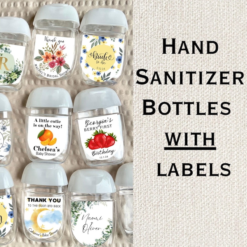 Sanitizer Labels - Etsy