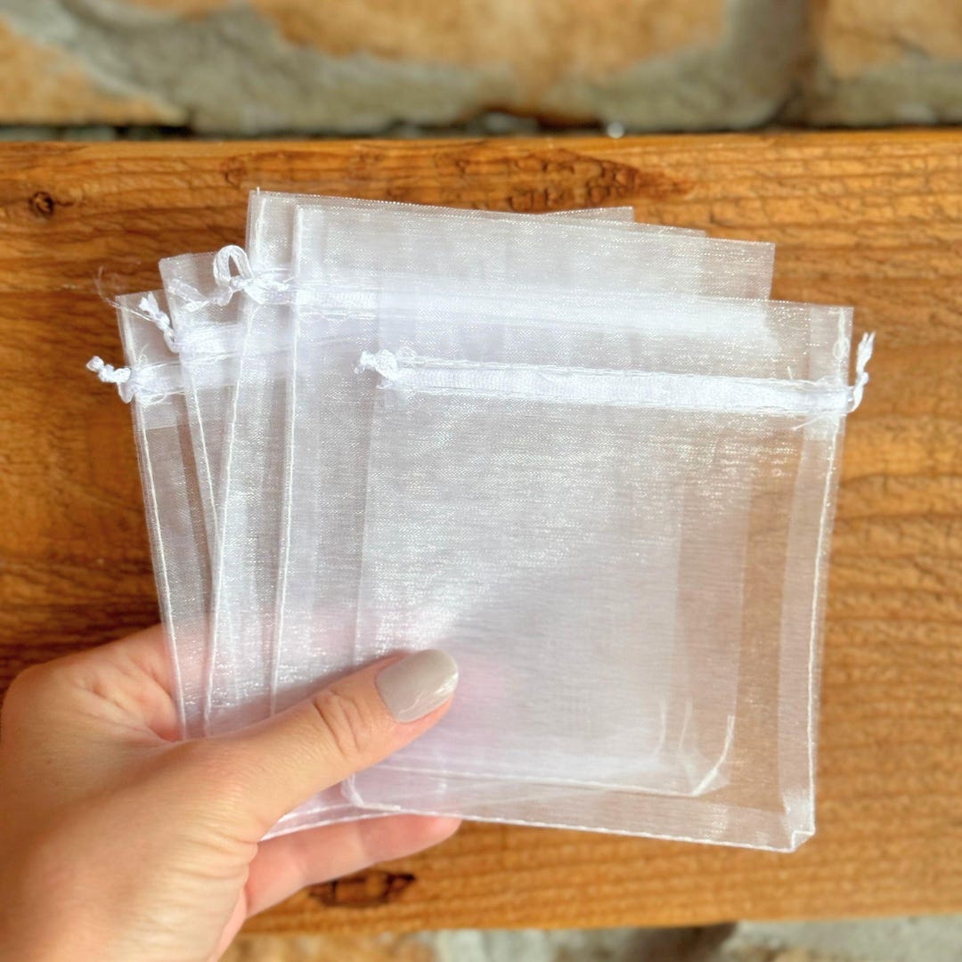 Small Party Favor Bag Mesh Gift Bag Drawstring Organza Bag Small ...