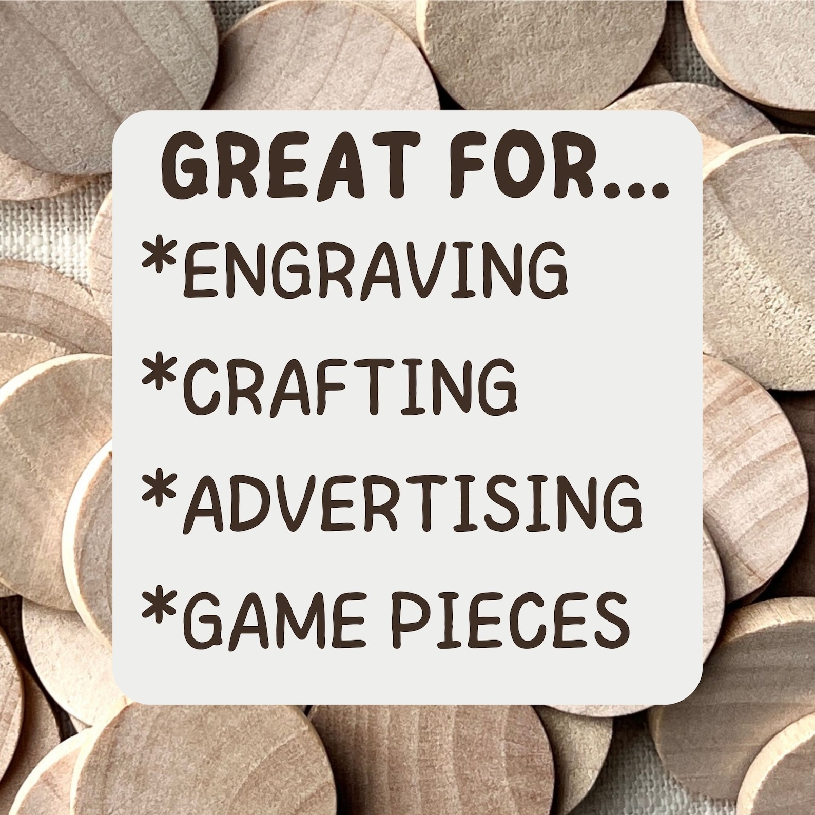 50 Blank Wooden Token Wood Coins Blank Wood Token for Kids Reward Token ...