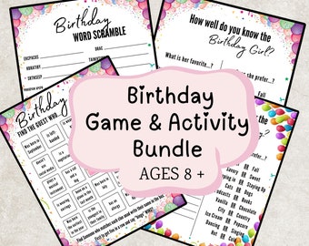 Printable Birthday Party Game for Boys - Etsy