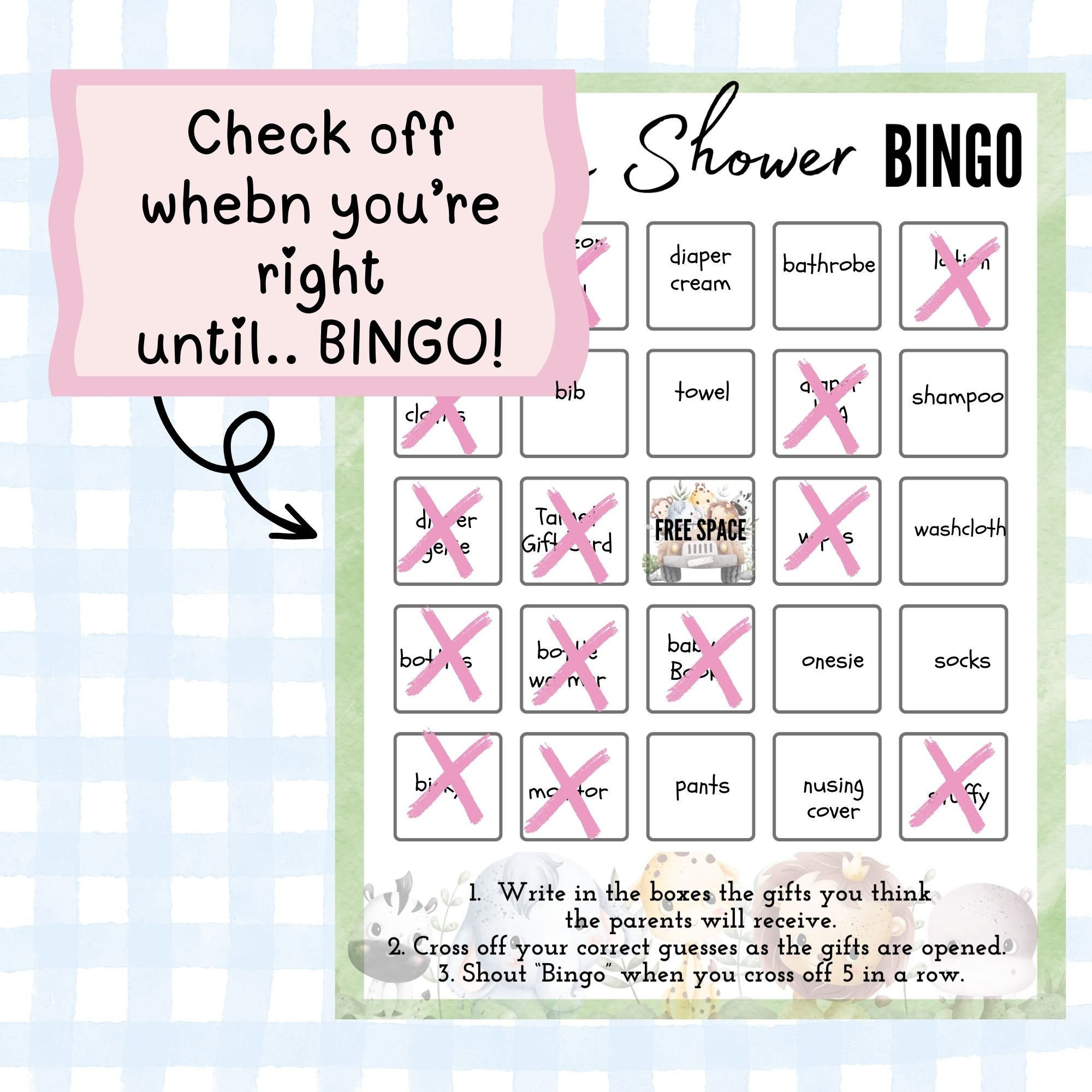 Printable Games Bundle Baby Shower Bingo Gender Reveal Party Baby ...