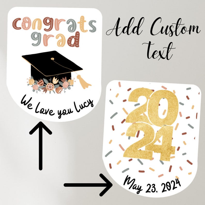30 Labels for Graduation 2024 Grad Party Favor Label Sticker ...