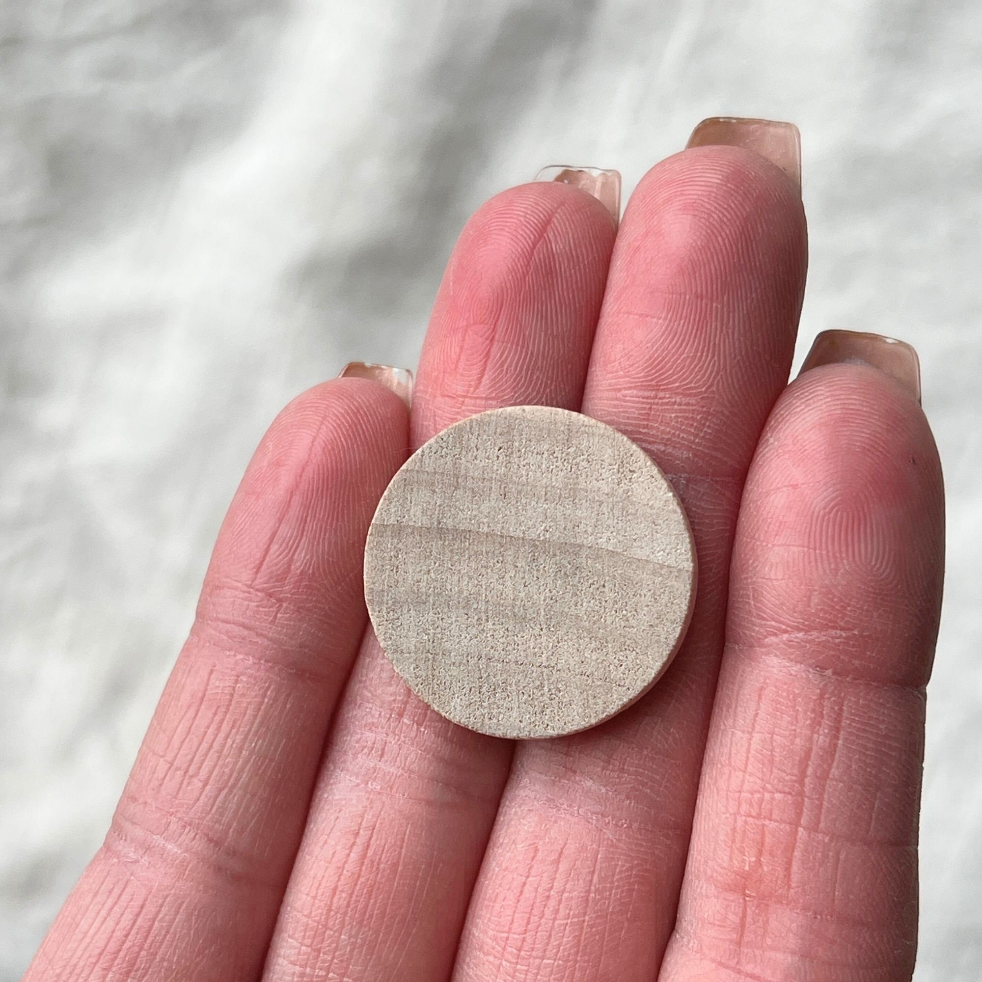 50 Blank Wooden Token Wood Coins Blank Wood Token for Kids Reward Token ...