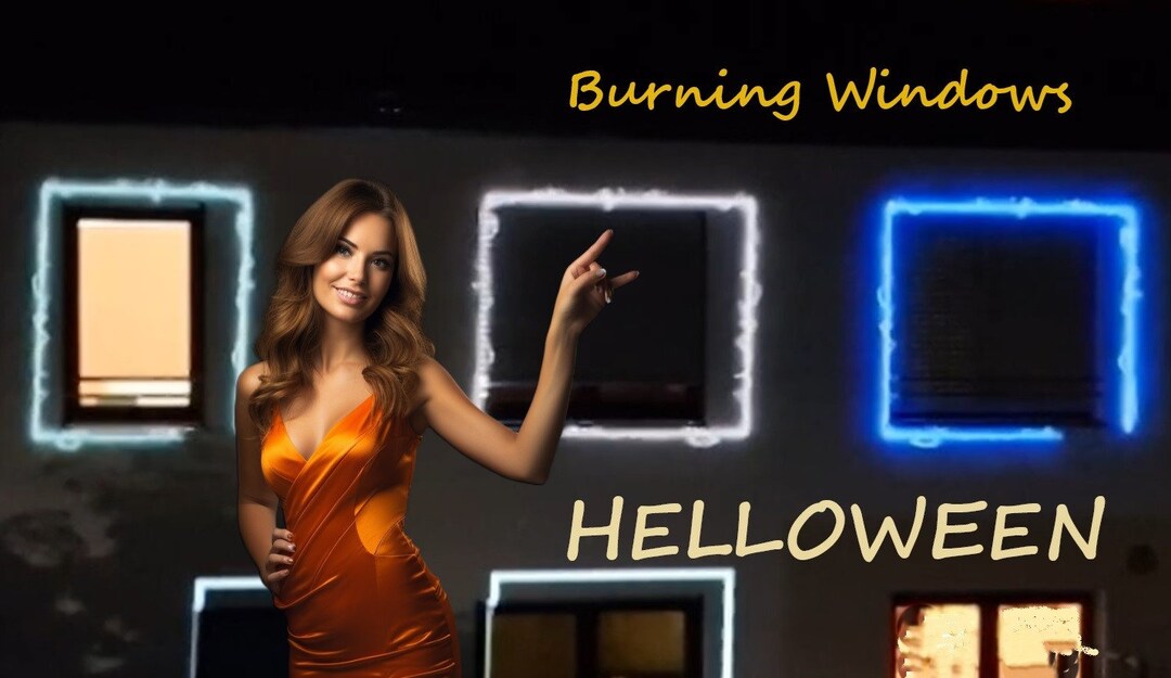 Video-projection "burning Windows" >>> HELLOWEEN - Etsy