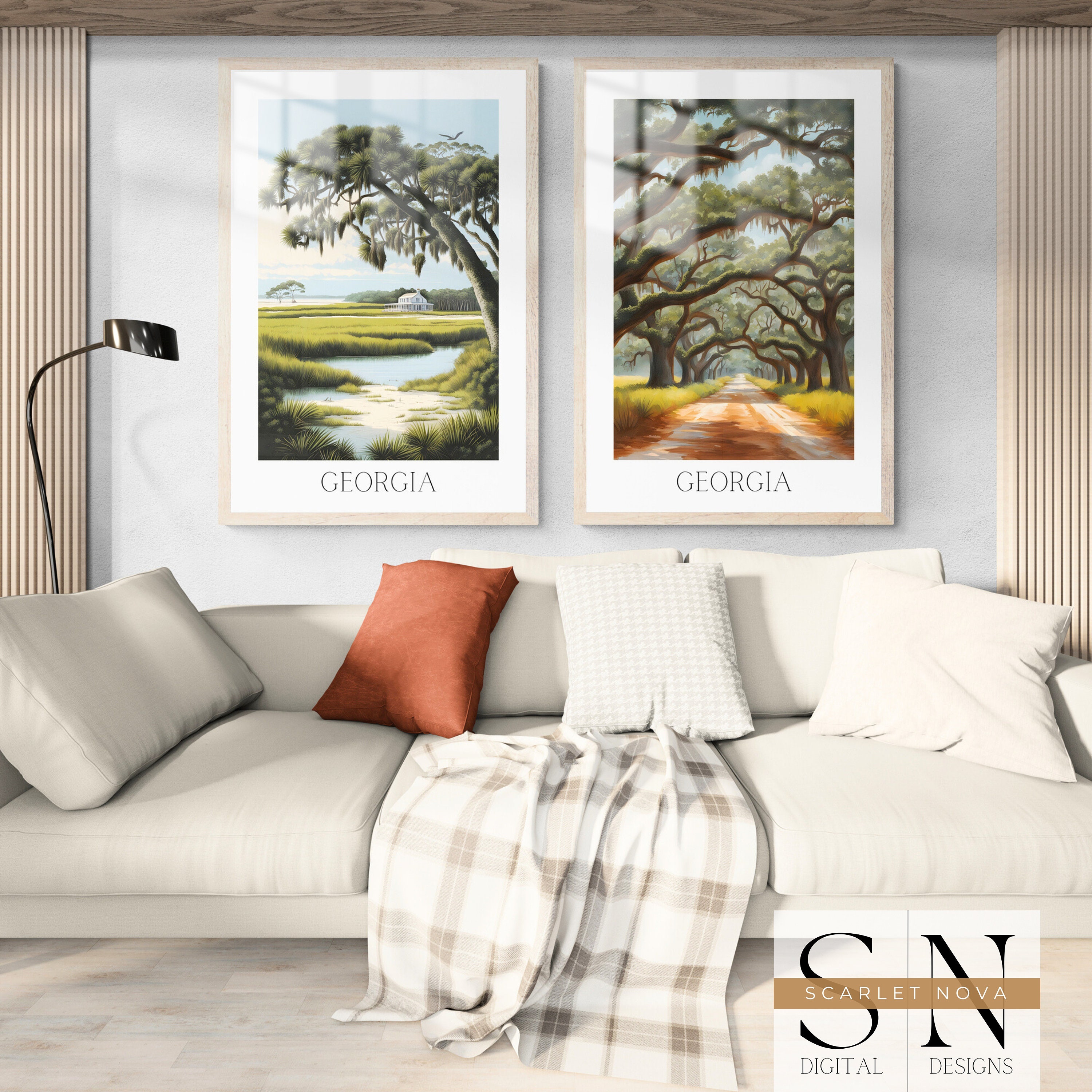 Georgia Travel Poster, Georgia Wall Art, High-quality Digital Art Print ...