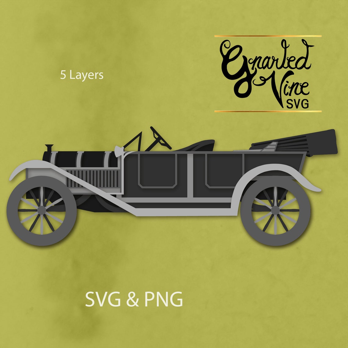 Vintage Car SVG PNG Laser Cut File Digital Download for Lasers Cricut ...