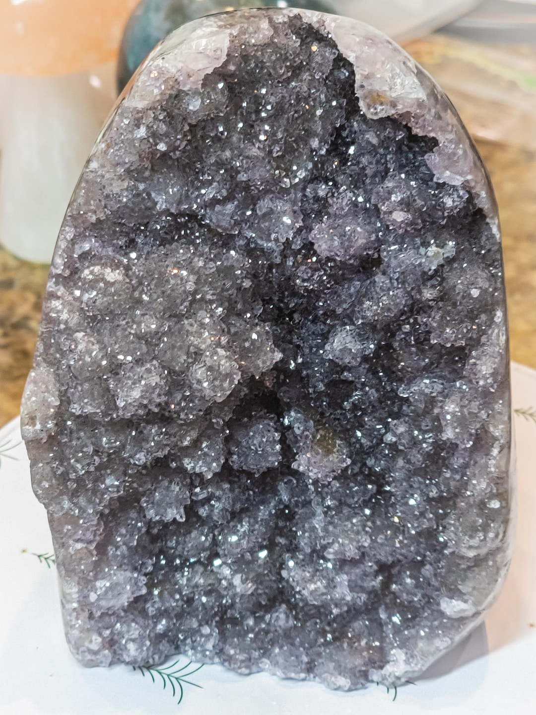 Gorgeous Sugar Amethyst Cluster With Cut Base, From Brazil 1lb 11oz ...