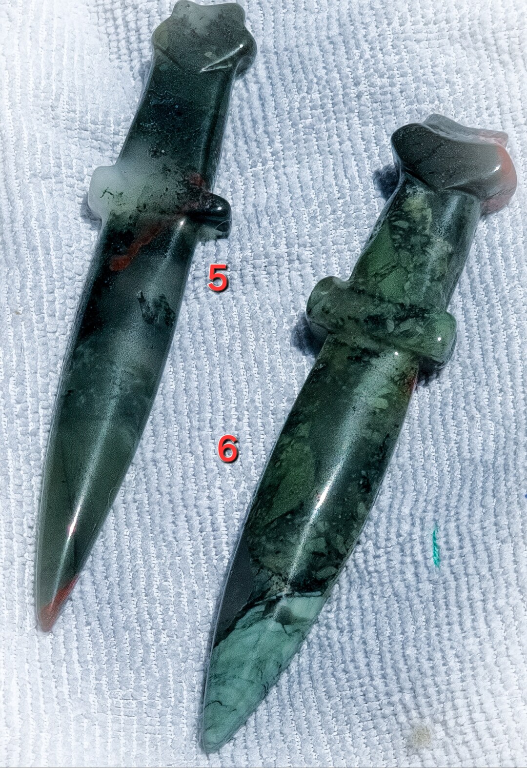 Stunning Bloodstone Daggers, Strength, Courage and Power - Etsy