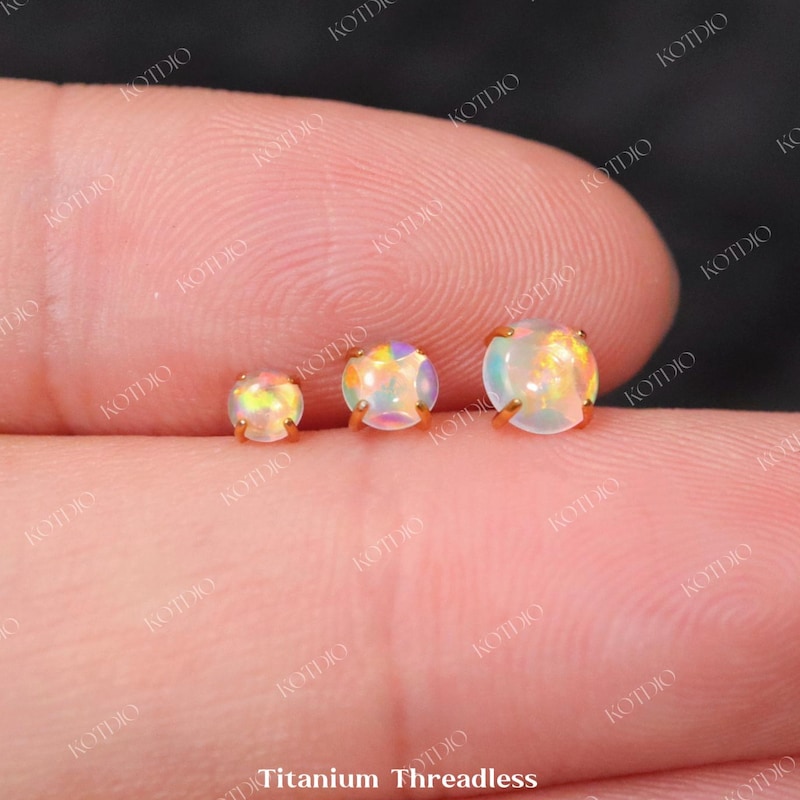 Rose Gold Opal Earrings - Etsy