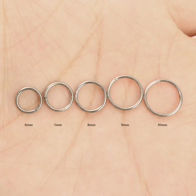 Titanium Implant Grade Hinged Segment Nose Ring, Septum Clicker Ring ...