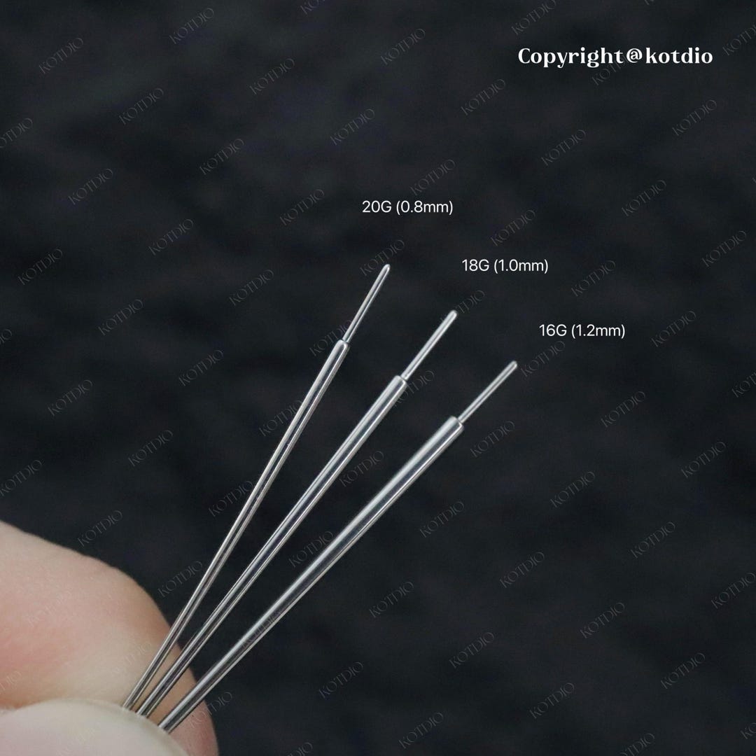 20G 18G 16G Titanium Insertion Tool, Threadless Insertion Pin Taper ...
