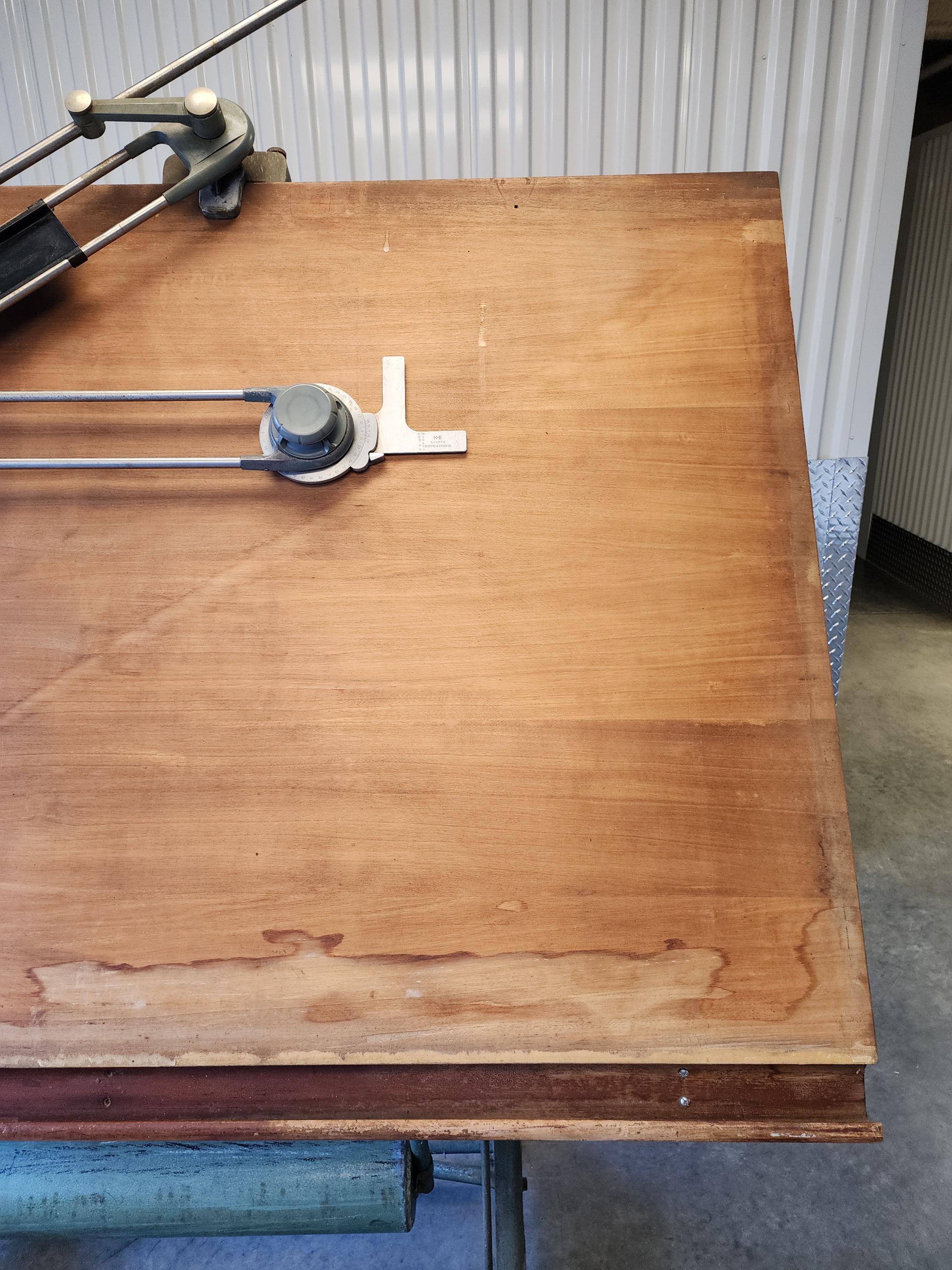 Franz Kuhlmann Vintage Industrial Drafting Table With Drafting Arm - Etsy