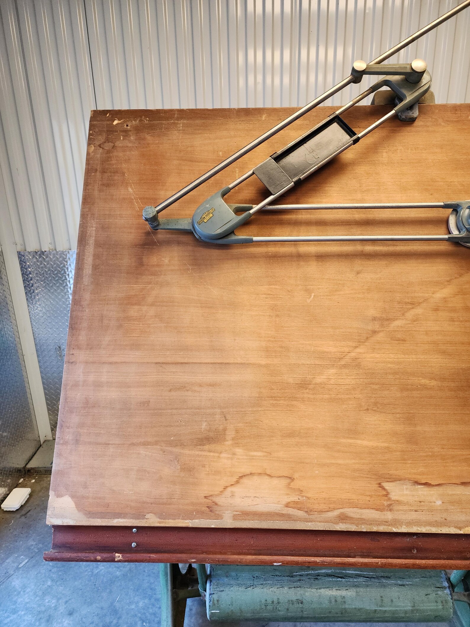 Franz Kuhlmann Vintage Industrial Drafting Table With Drafting Arm - Etsy