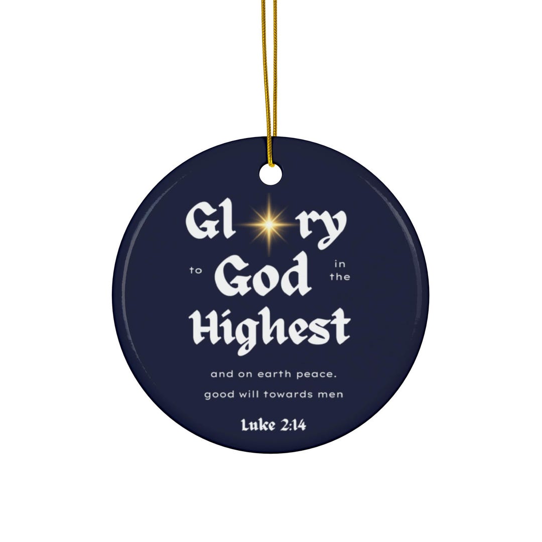 Glory to God Ornament - Etsy