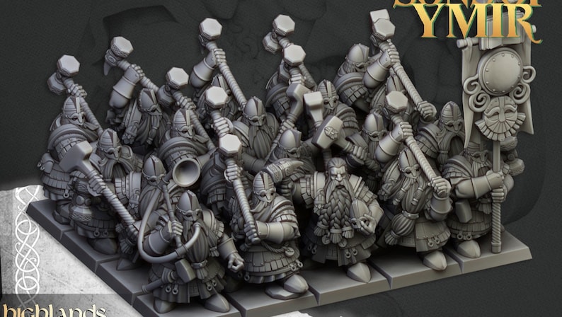 Dwarf Great Hammer Unit - Etsy