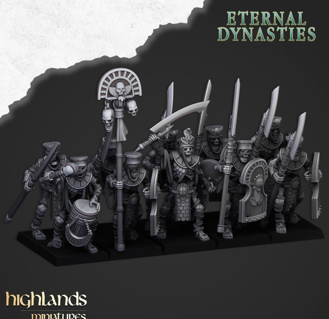 Tomb Kings ***NEW TOMB GUARD*** With Halbreds and Shields - Etsy