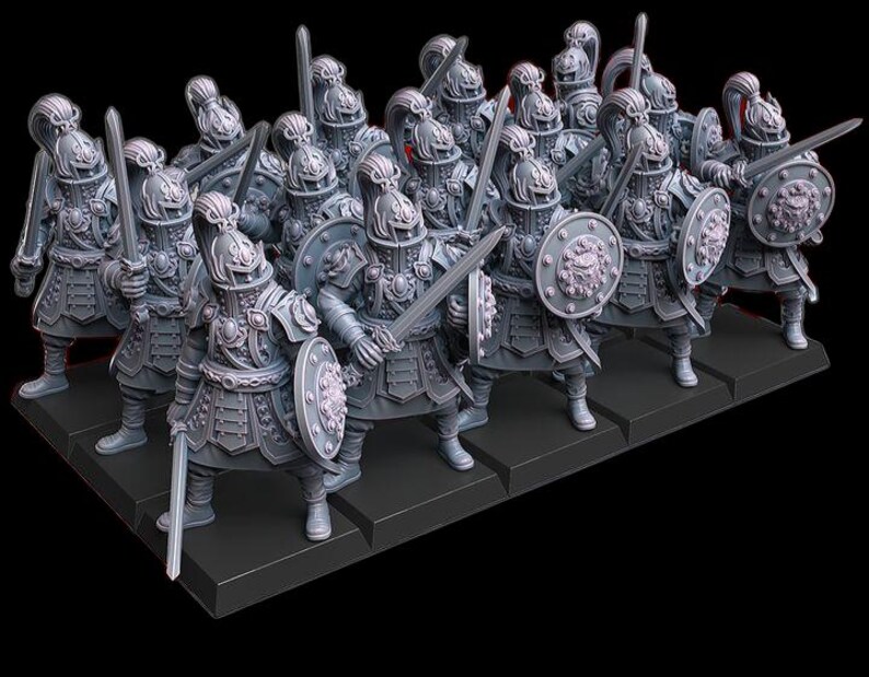 Grand Cathay Army Warriors With Sword and Shield - Etsy
