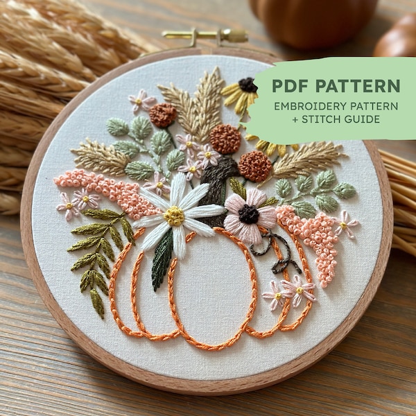 Fall Embroidery - Etsy
