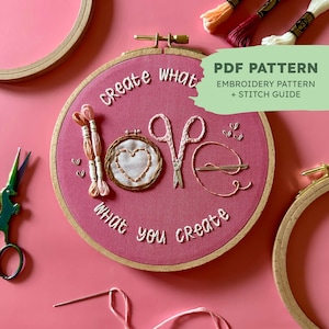 Hand Embroidery Pattern | Create What You Love | Intermediate ...