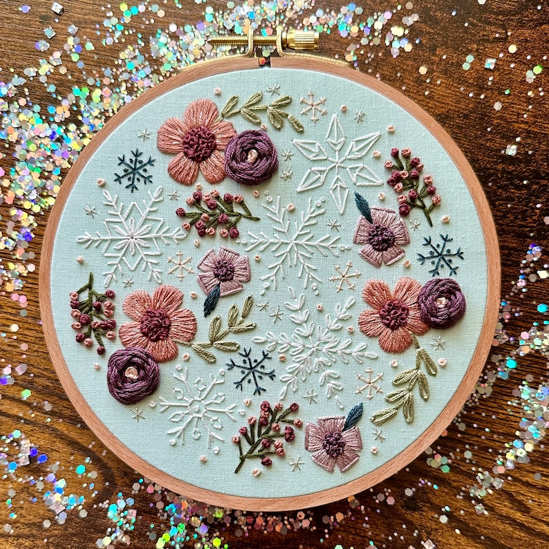 Holiday Hand Embroidery Pattern | Winter Wonderland | Intermediate ...