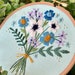 Hand Embroidery Pattern | Blue Bouquet | Beginner Embroidery Pattern ...