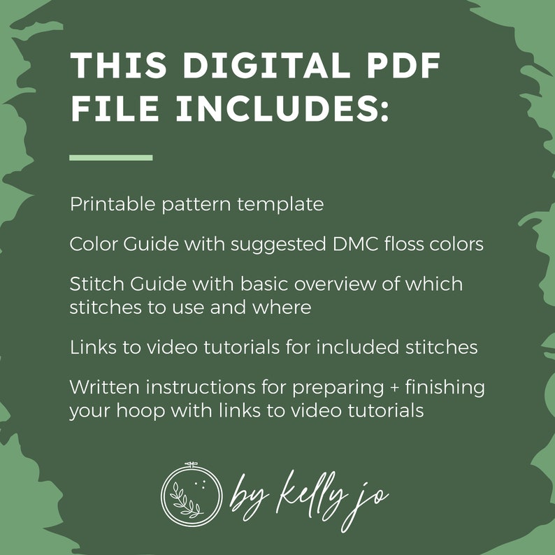 Hand Embroidery Pattern | Blue Bouquet | Beginner Embroidery Pattern | PDF Embroidery Pattern ...